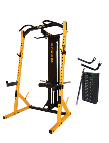 Workbench® Half Rack | Yellow | Powertec | Home Gym