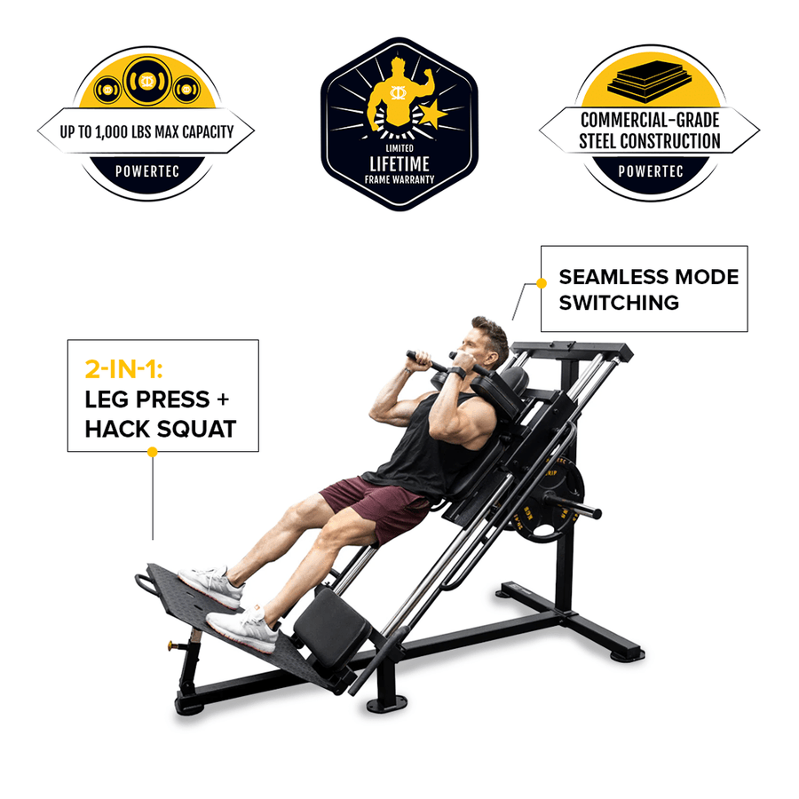 NEW! Leg Press Hack Squat Combo – Powertec