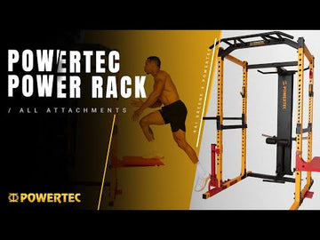 Workbench® Power Rack | Yellow | Powertec | Home Gym