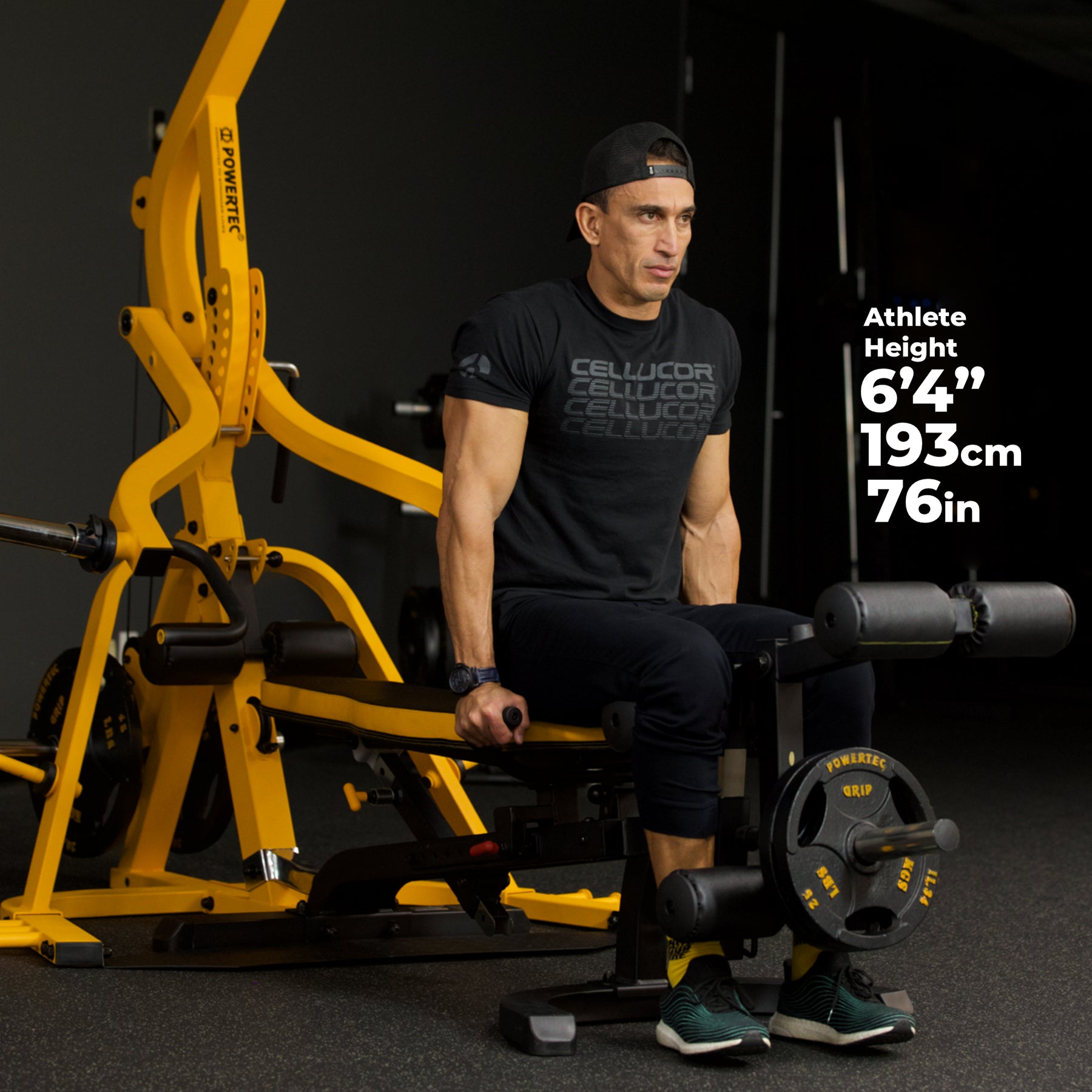 2-in-1 Leg Lift Machine | Powertec | Home Gym Equipment