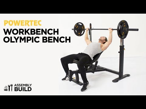 Adjustable Workbench Olympic Bench | Powertec | Home Gym